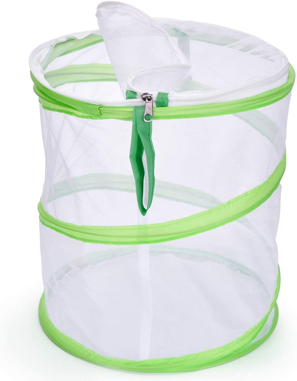 Mantis Butterfly Habitat Insect Cage - Round Pop Up Mesh Net 12 x 14 ...