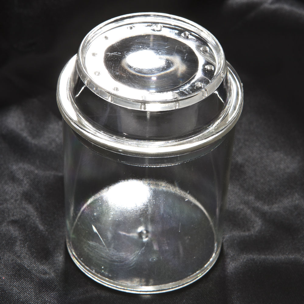 Magnifying insect jars with lids. Acrylic containers 31/2" tall and 21 ...